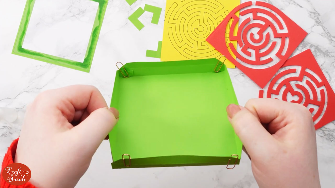 DIY Maze Puzzle Game 🤩 Make A Ball Bearing Maze Game - Craft with Sarah