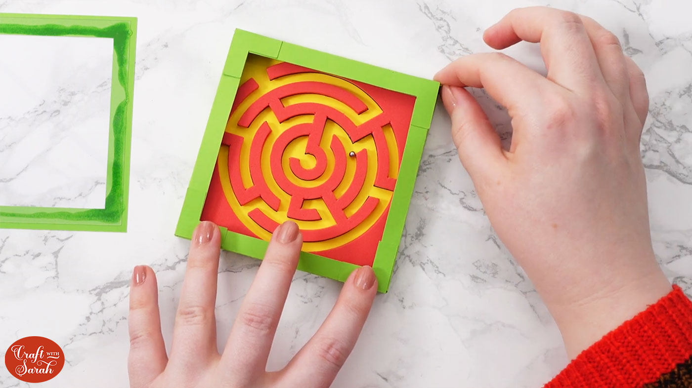 DIY Maze Puzzle Game 🤩 Make A Ball Bearing Maze Game - Craft with Sarah