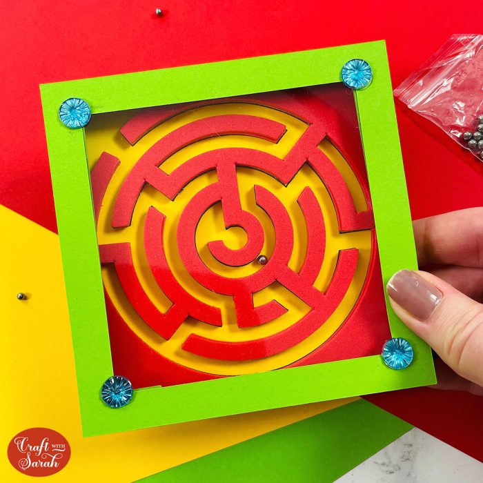 DIY Maze Puzzle Game 🤩 Make A Ball Bearing Maze Game - Craft with Sarah