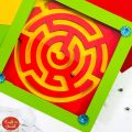 DIY Maze Puzzle Game 🤩 Make A Ball Bearing Maze Game - Craft with Sarah