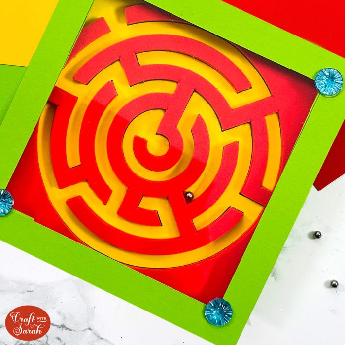 DIY Maze Puzzle Game 🤩 Make A Ball Bearing Maze Game - Craft with Sarah