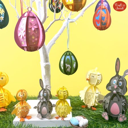 3D Easter Bunny Craft 🐰 Make an Easter Rabbit from Card! - Craft with Sarah