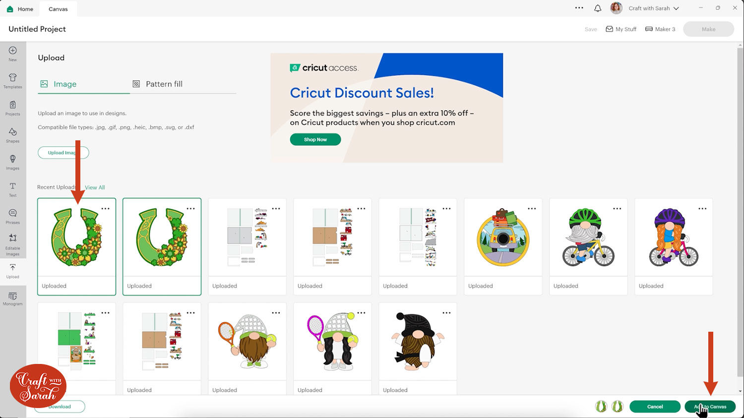 GIANT Lucky Horseshoe SVG ☘️ DIY St Patrick's Day Craft - Craft with Sarah