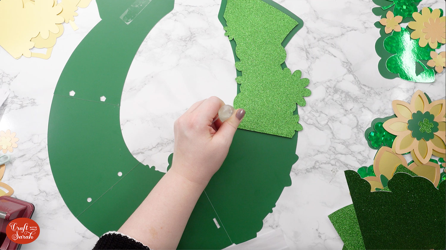 GIANT Lucky Horseshoe SVG ☘️ DIY St Patrick's Day Craft - Craft with Sarah