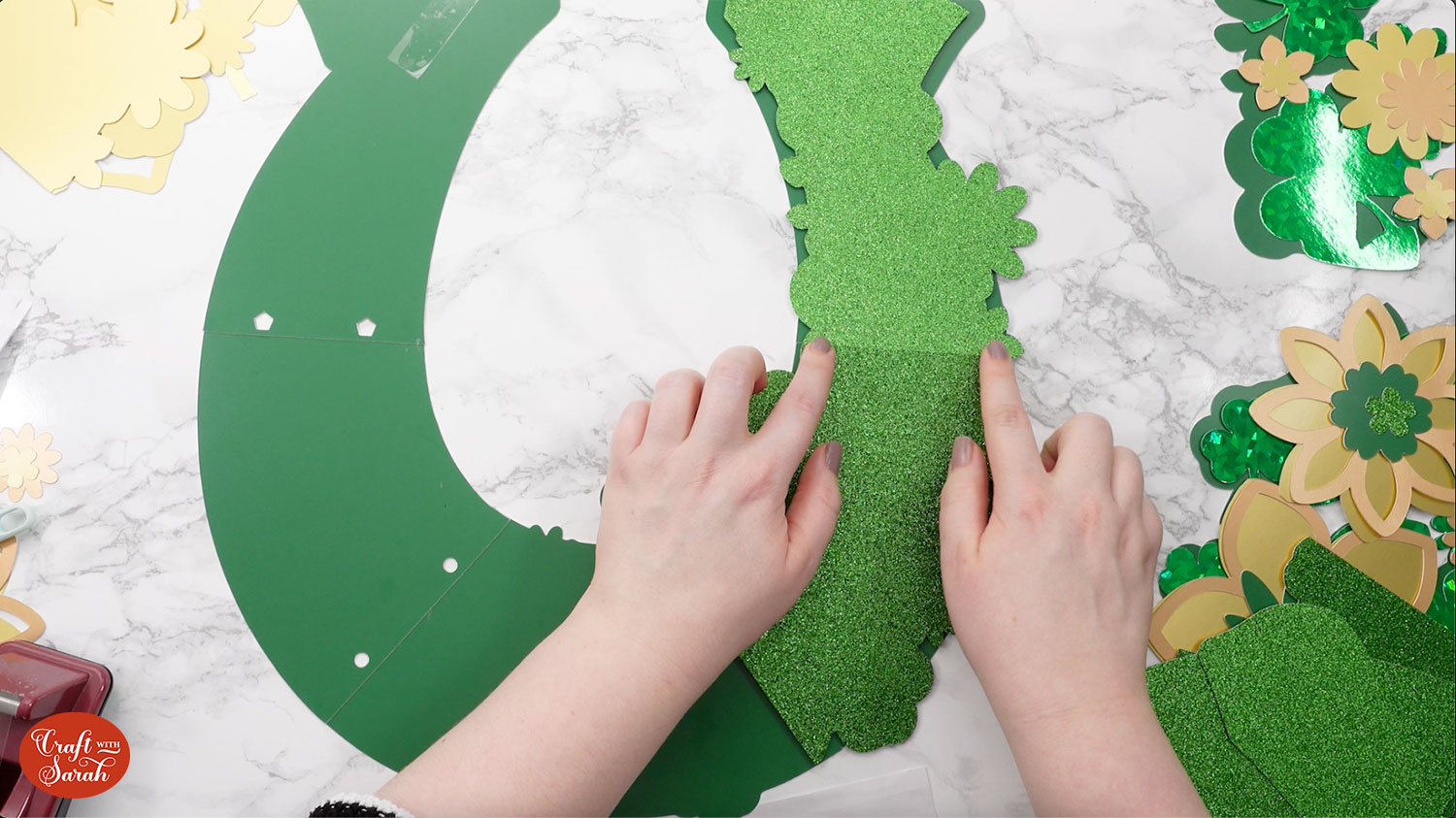 GIANT Lucky Horseshoe SVG ☘️ DIY St Patrick's Day Craft - Craft with Sarah