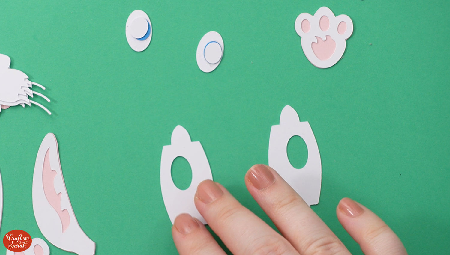 3D Easter Bunny Craft 🐰 Make an Easter Rabbit from Card! - Craft with Sarah