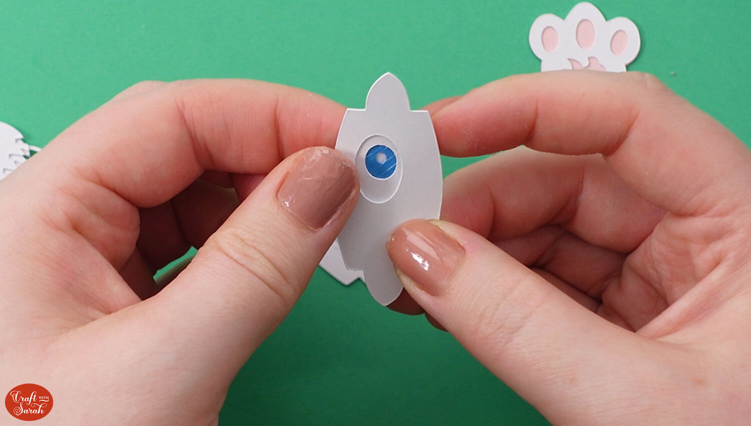 3D Easter Bunny Craft 🐰 Make an Easter Rabbit from Card! - Craft with Sarah