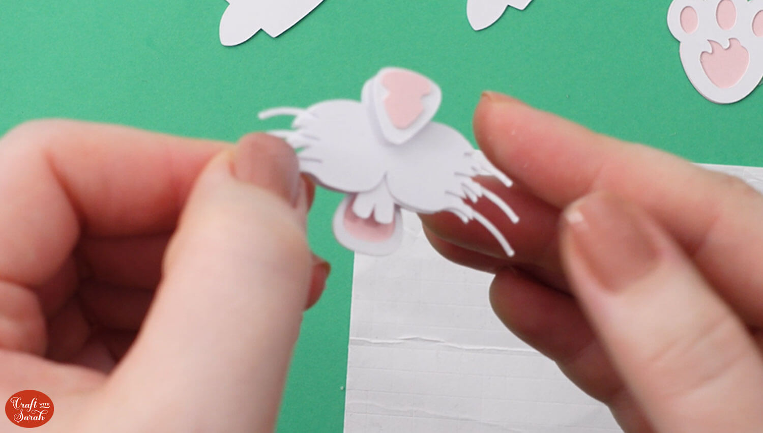 3D Easter Bunny Craft 🐰 Make an Easter Rabbit from Card! - Craft with Sarah