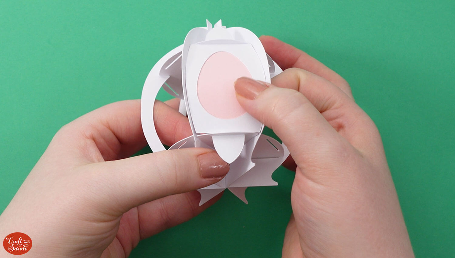 3D Easter Bunny Craft 🐰 Make an Easter Rabbit from Card! - Craft with Sarah