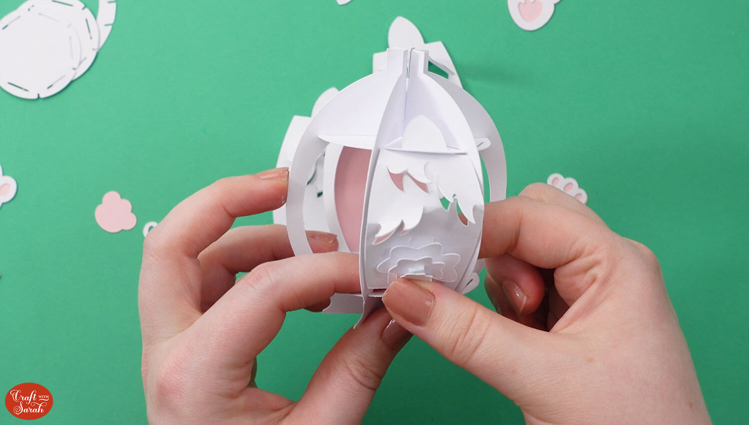 3D Easter Bunny Craft 🐰 Make an Easter Rabbit from Card! - Craft with Sarah