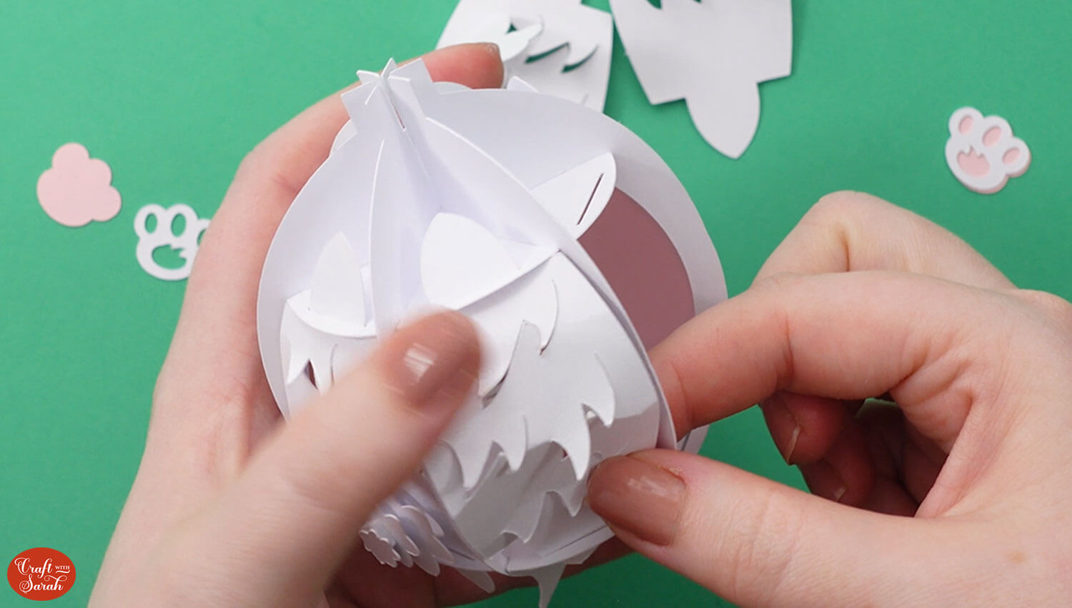 3D Easter Bunny Craft 🐰 Make an Easter Rabbit from Card! - Craft with Sarah