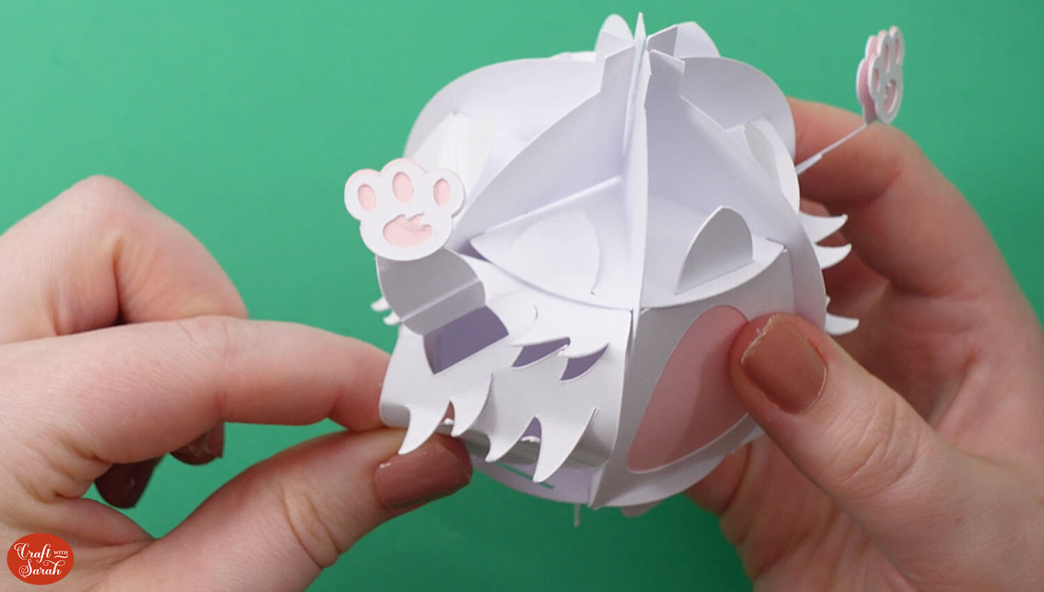 3D Easter Bunny Craft 🐰 Make an Easter Rabbit from Card! - Craft with Sarah