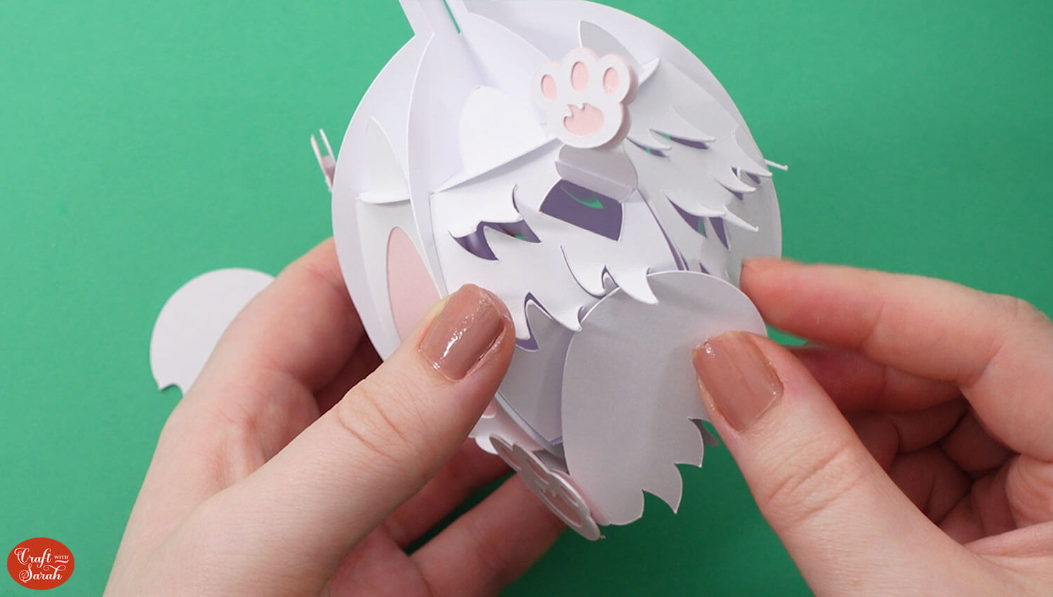 3D Easter Bunny Craft 🐰 Make an Easter Rabbit from Card! - Craft with Sarah