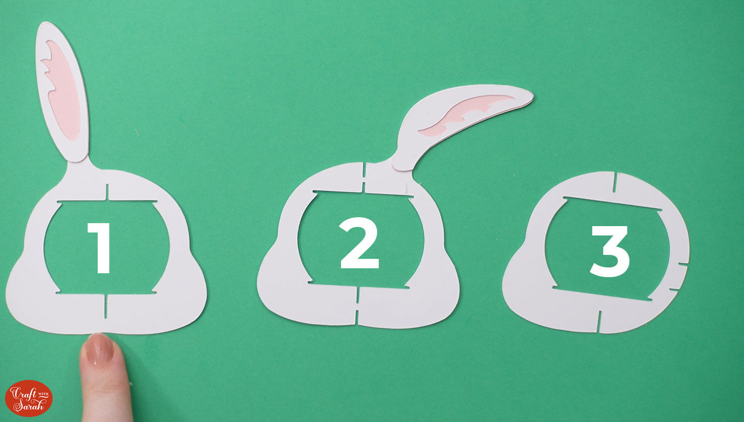 3D Easter Bunny Craft 🐰 Make an Easter Rabbit from Card! - Craft with Sarah