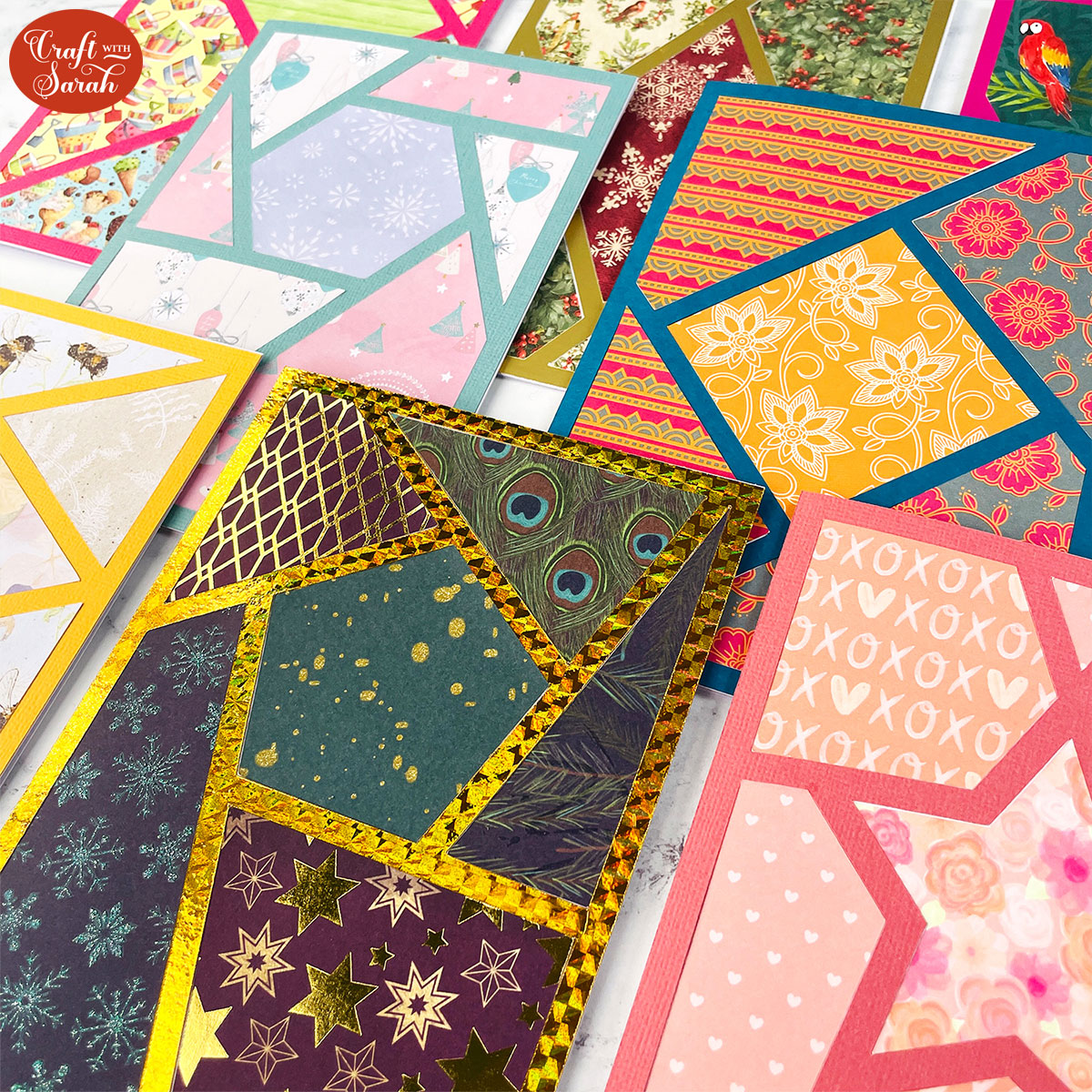 CMC 2024 Day 02 ️ Fractured Cards - Craft with Sarah