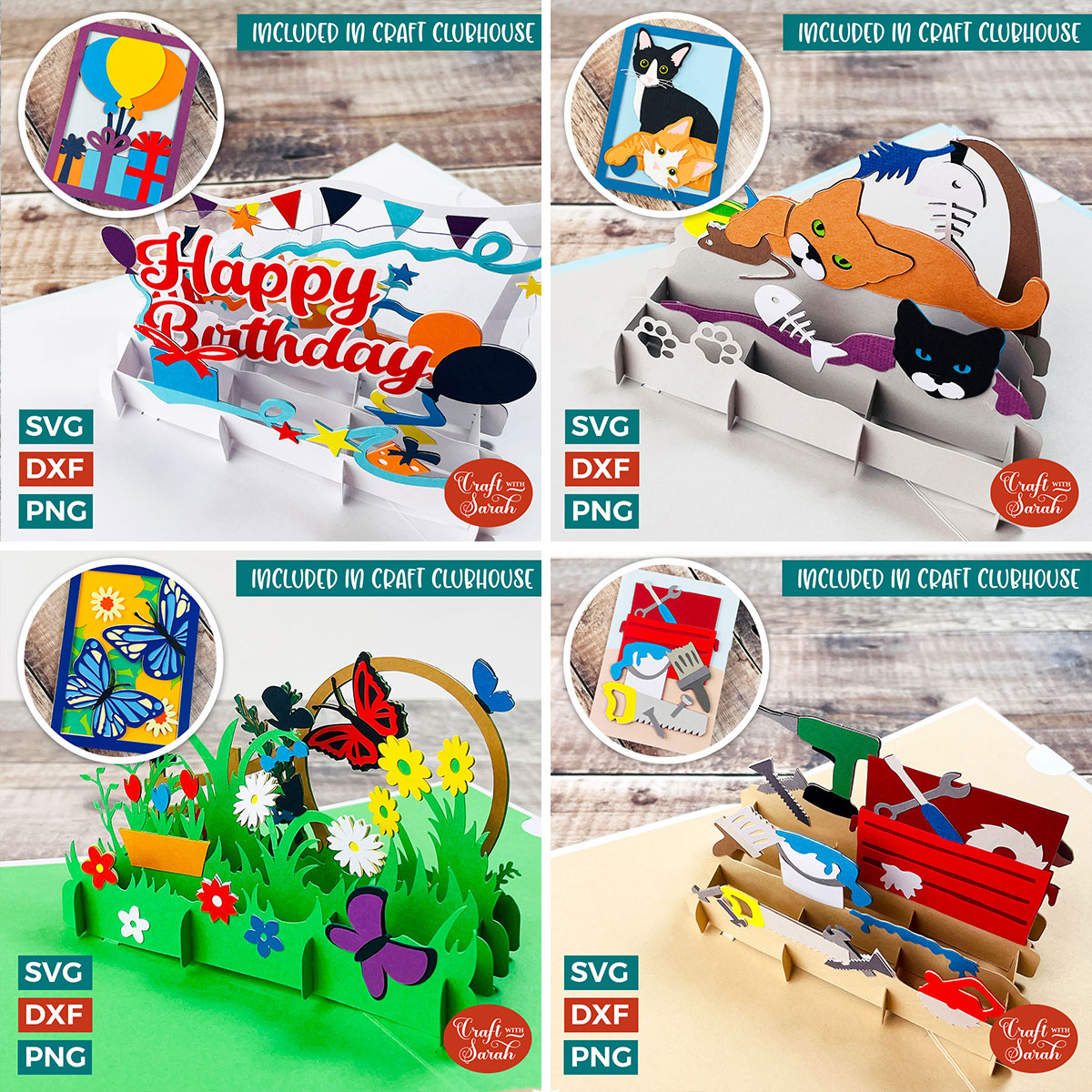 CMC 2024 Day 04 ️ Custom Popout Cards - Craft with Sarah