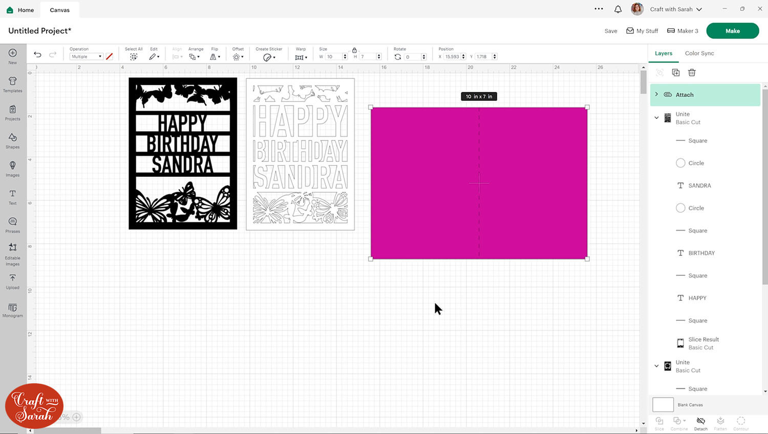 CMC 2024 Day 08 ️ Word Ribbon Cards - Craft with Sarah