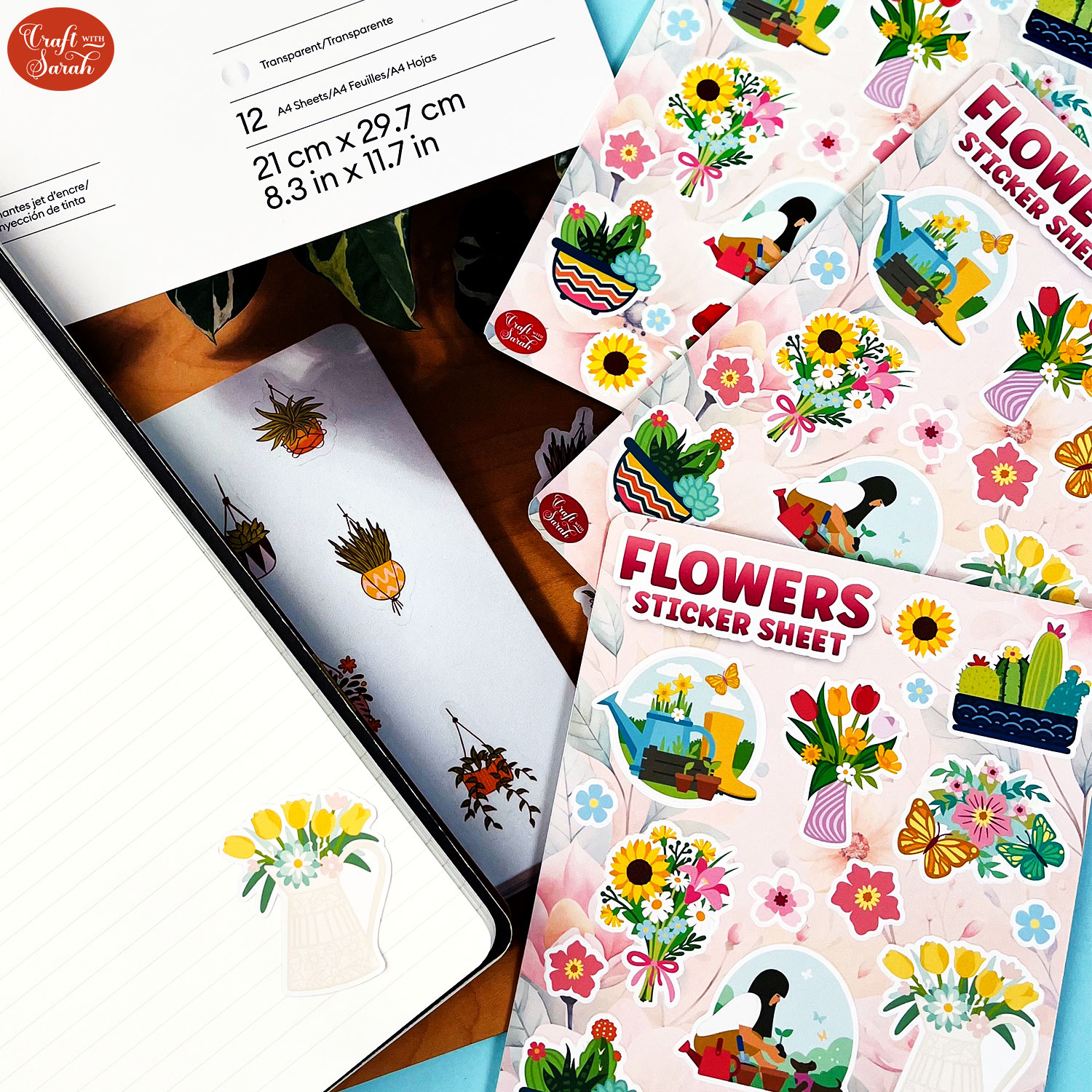 FCC 2024 Day 09: Print then Cut Sticker Sheets - Craft with Sarah