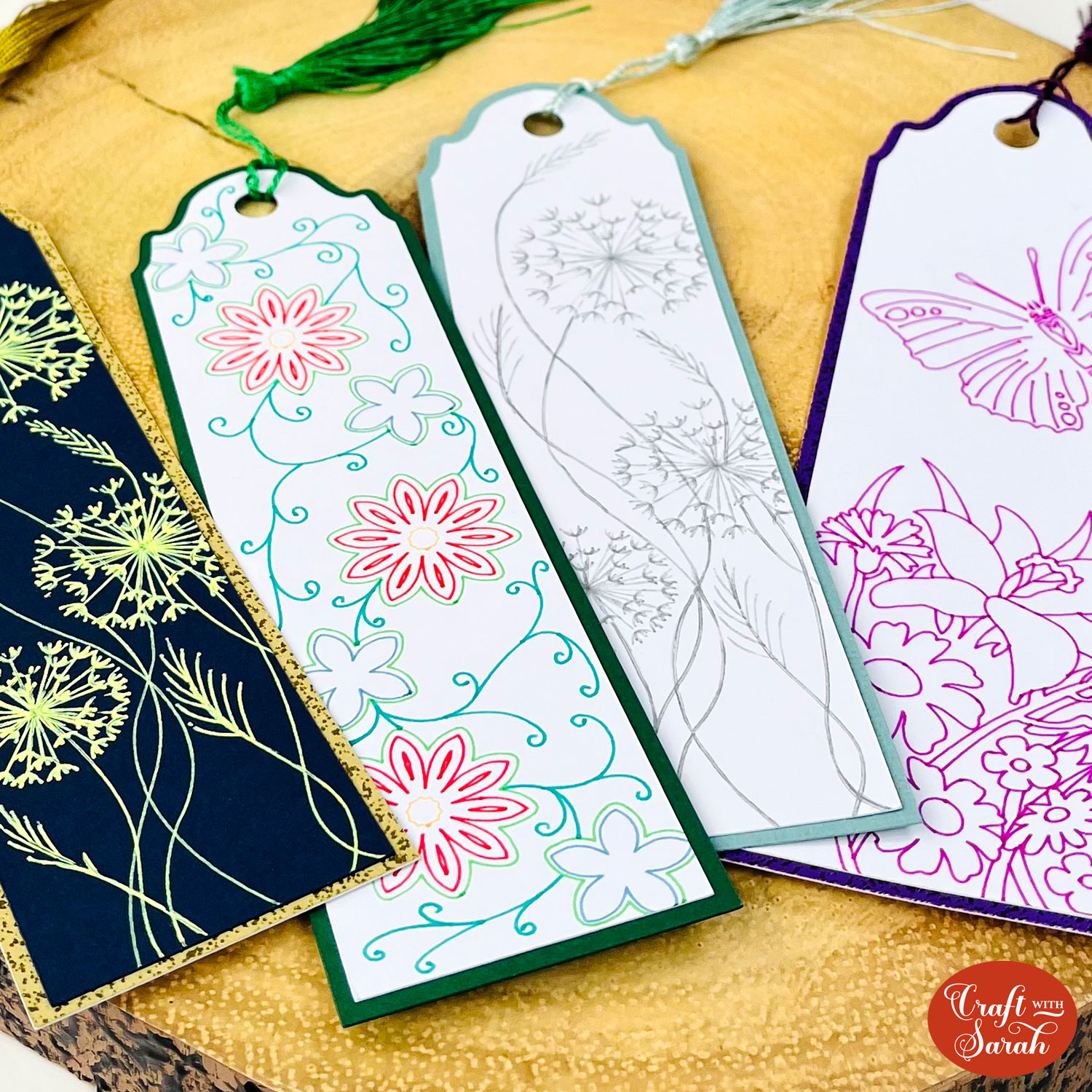 FCC 2024 Day 03: Flower Bookmarks - Craft with Sarah