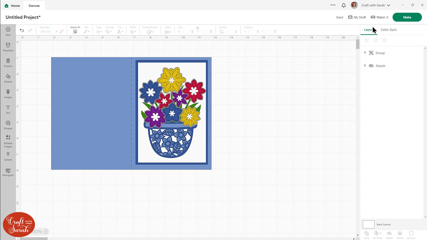 CMC 2024 Day 09 ️ Fold-Out Flower Cards - Craft with Sarah