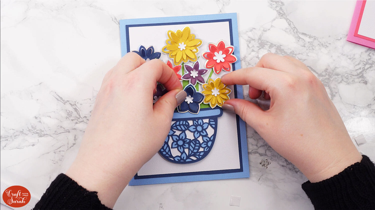 CMC 2024 Day 09 ️ Fold-Out Flower Cards - Craft with Sarah