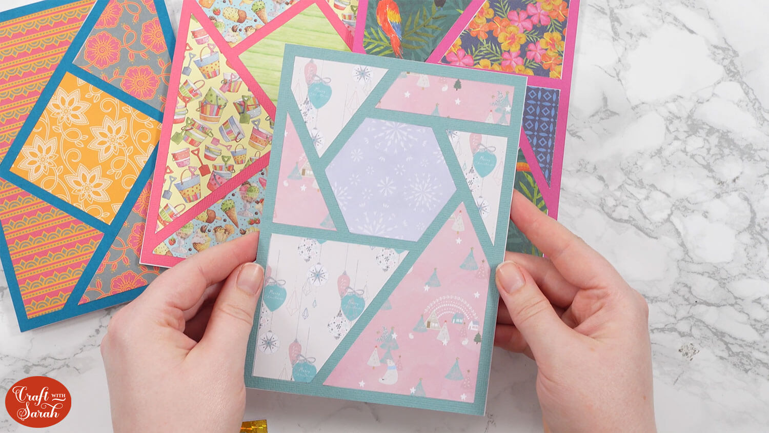 CMC 2024 Day 02 ️ Fractured Cards - Craft with Sarah