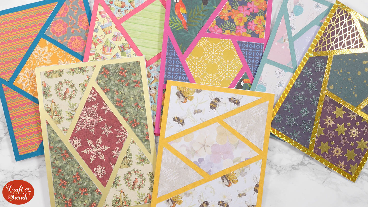 CMC 2024 Day 02 ️ Fractured Cards - Craft with Sarah