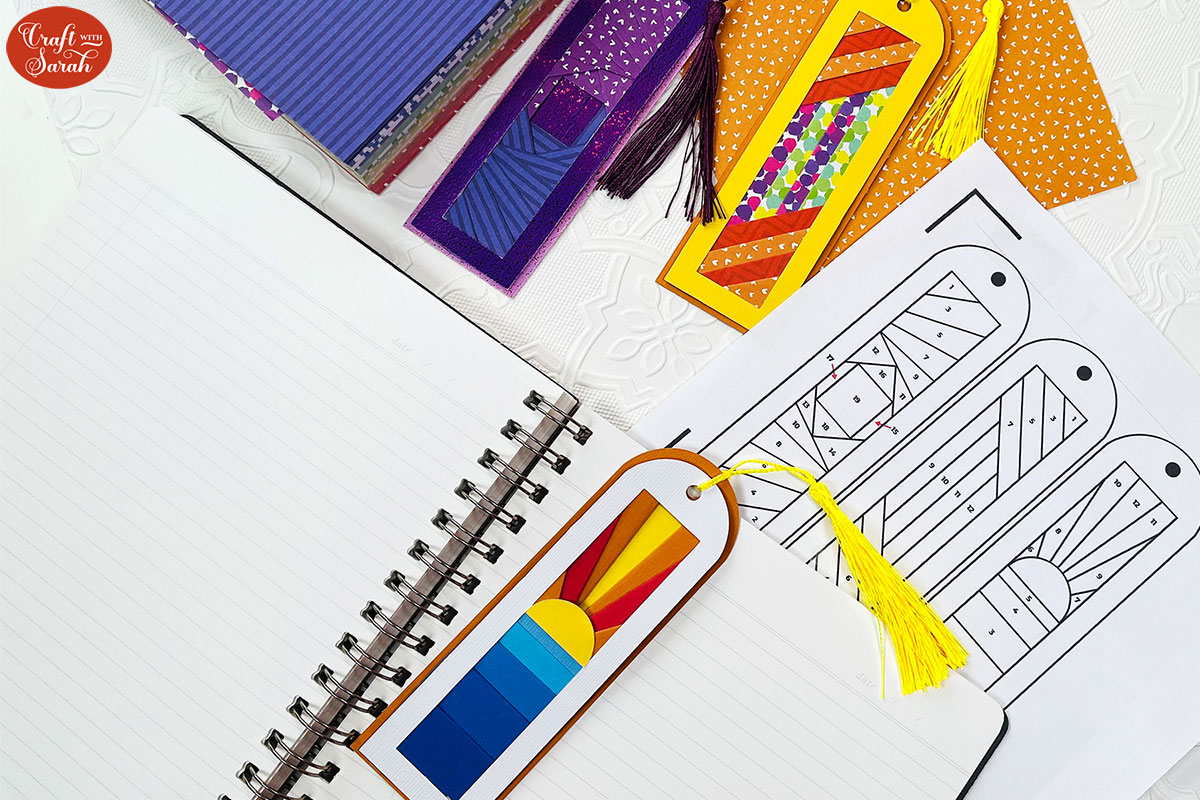 Iris Folding Bookmarks ️ Paper Bookmark Ideas - Craft with Sarah