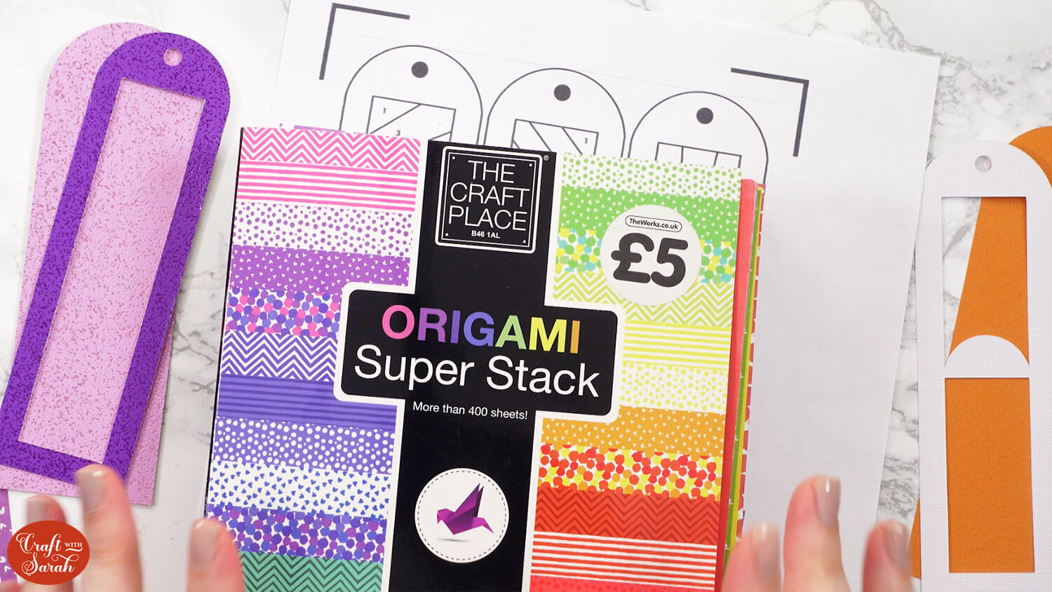 Iris Folding Bookmarks ️ Paper Bookmark Ideas - Craft with Sarah