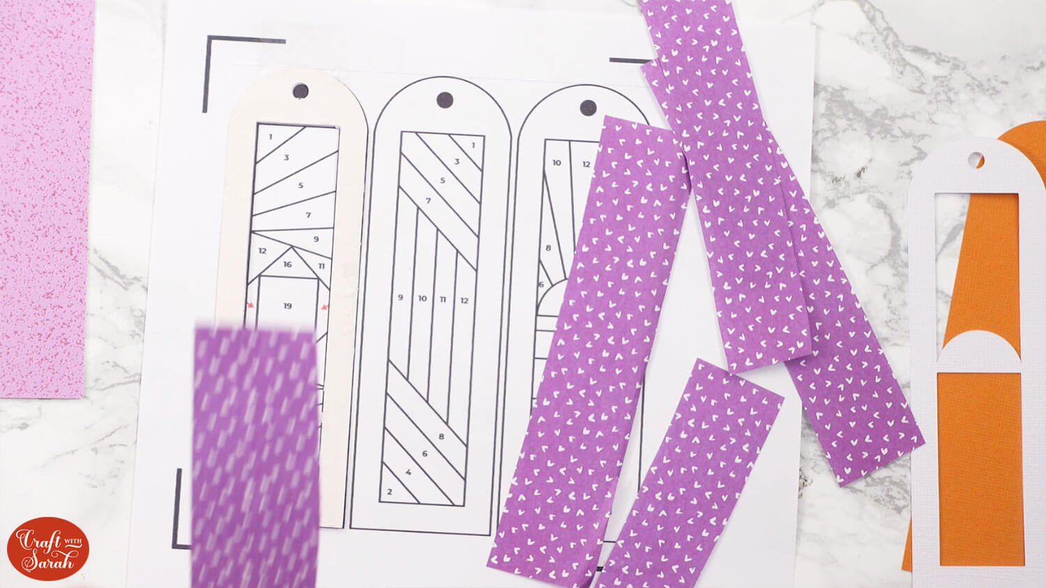 Iris Folding Bookmarks ️ Paper Bookmark Ideas - Craft with Sarah