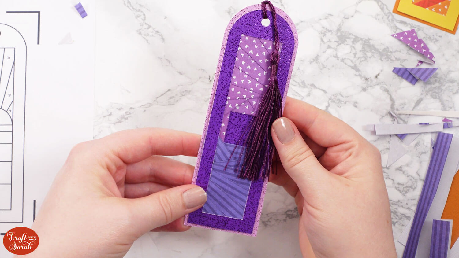 Iris Folding Bookmarks ️ Paper Bookmark Ideas - Craft with Sarah