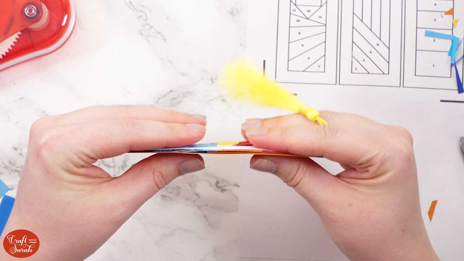 Iris Folding Bookmarks ️ Paper Bookmark Ideas - Craft with Sarah