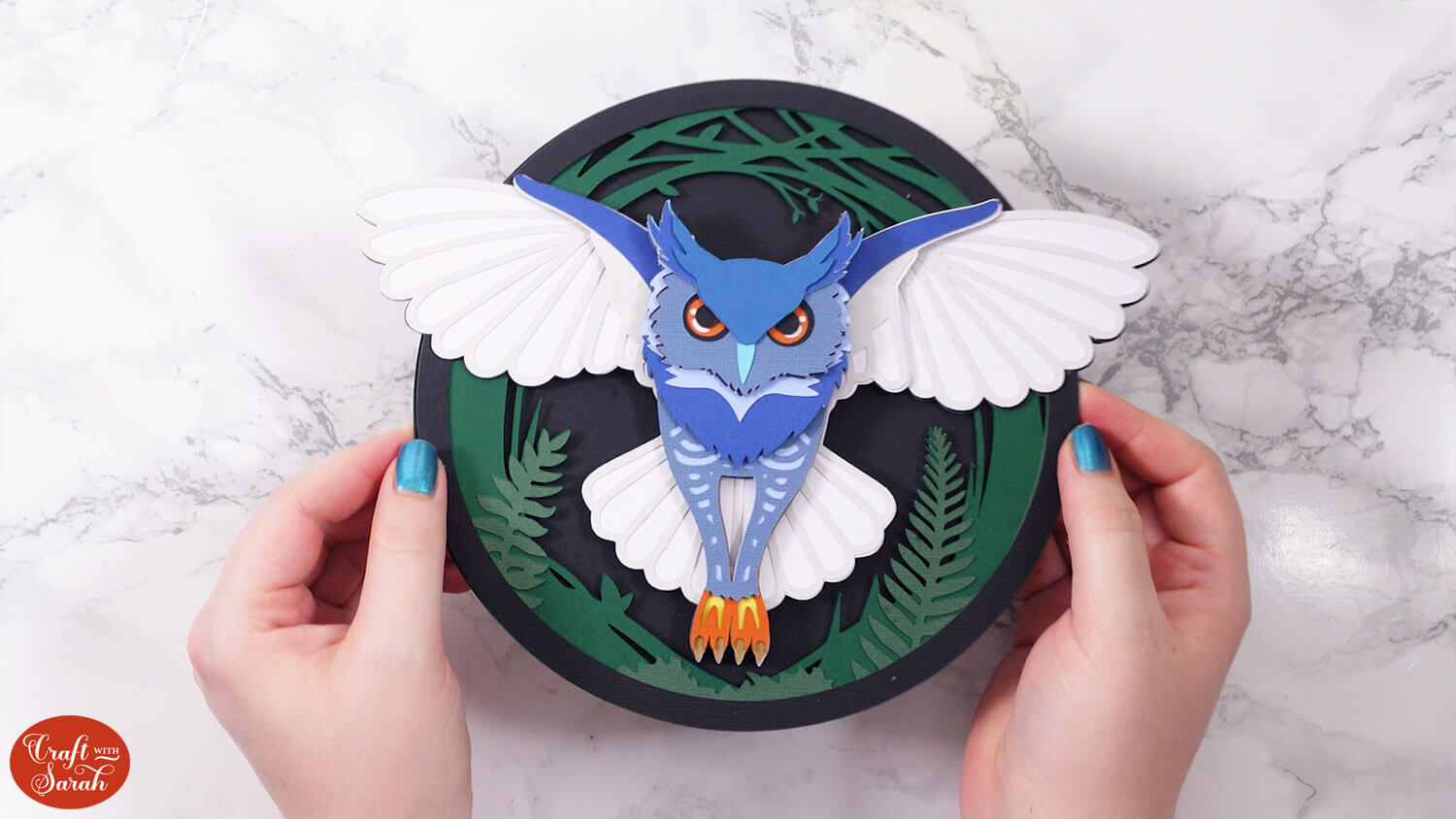 HCC 2024 Day 08: Halloween Owl Layered Design - Craft with Sarah