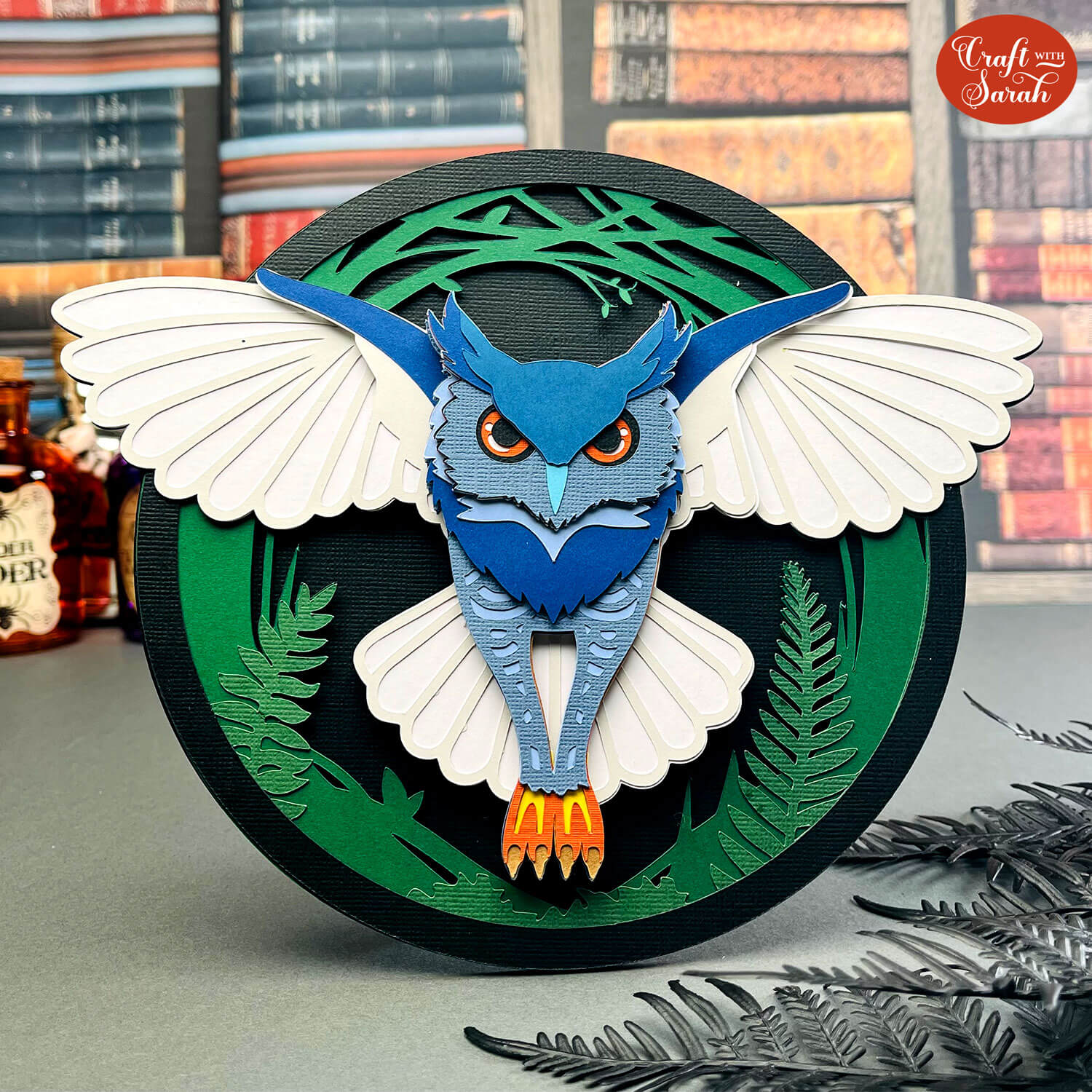 HCC 2024 Day 08: Halloween Owl Layered Design - Craft with Sarah