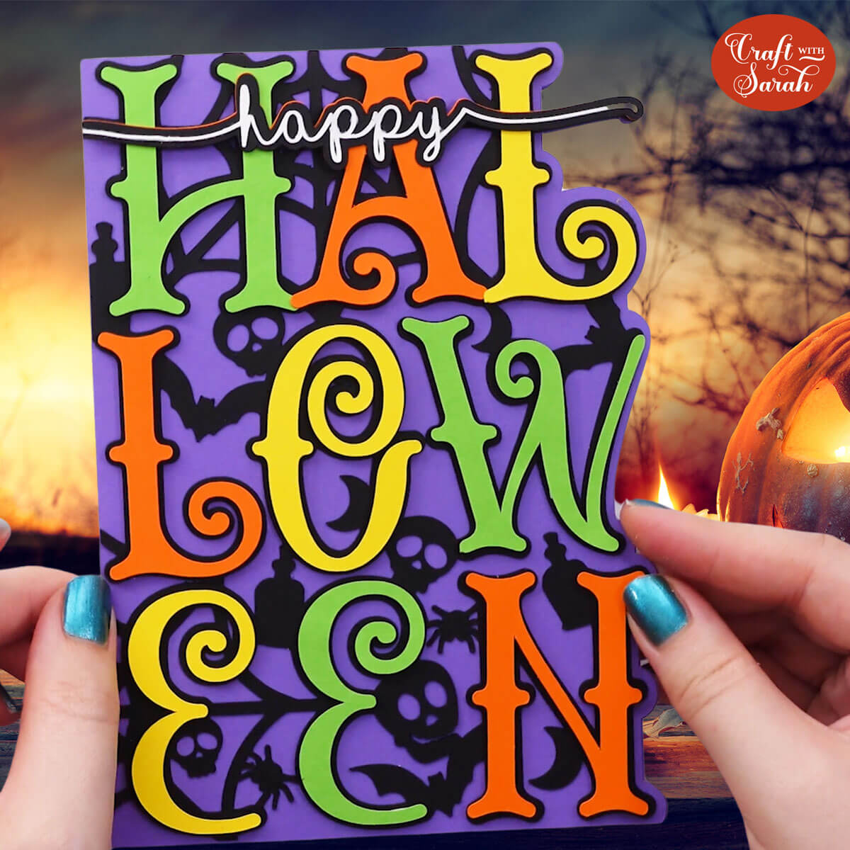 HCC 2024 Day 18: Happy HALLOWEEN Card - Craft with Sarah