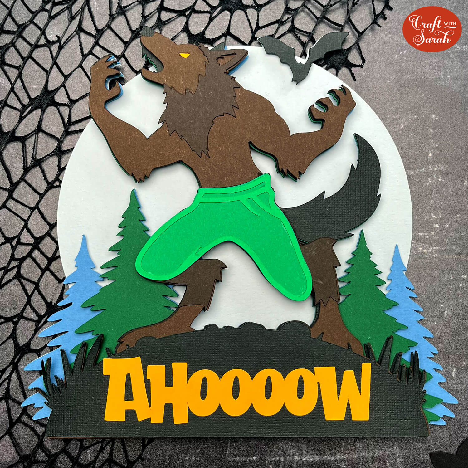 HCC 2024 Day 04: Werewolf Layered Design - Craft with Sarah