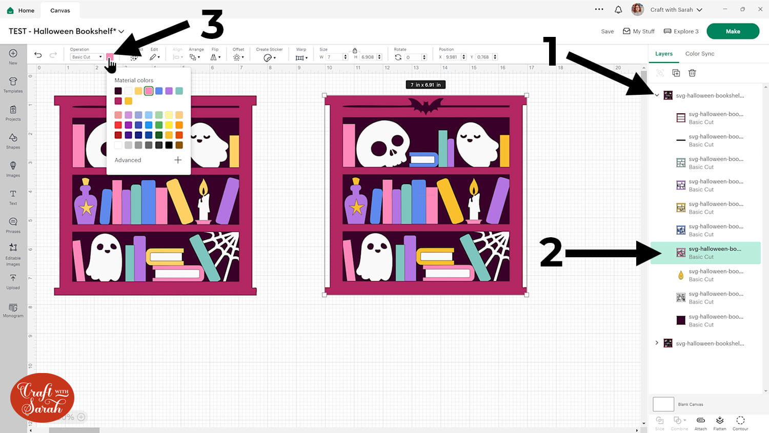 HCC 2024 Day 01: Ghost Library Layered Design - Craft with Sarah