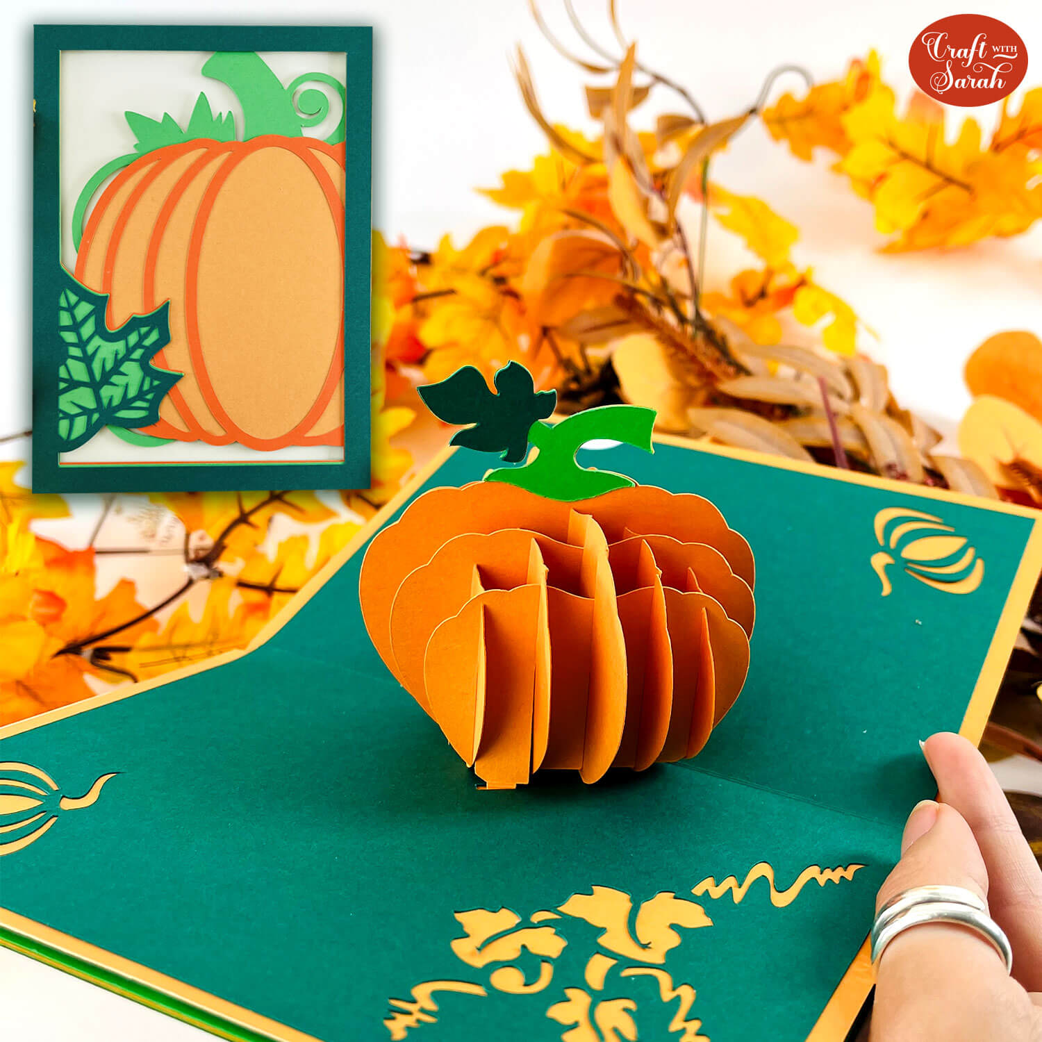 HCC 2024 Day 20: Popout Pumpkin Card - Craft with Sarah