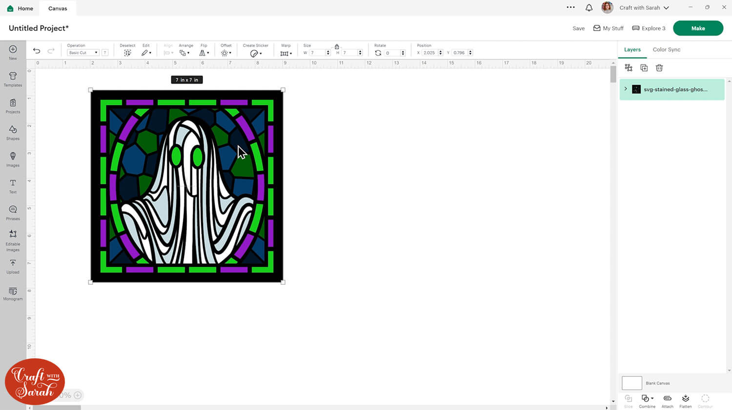HCC 2024 Day 11: Stained Glass Ghost - Craft with Sarah