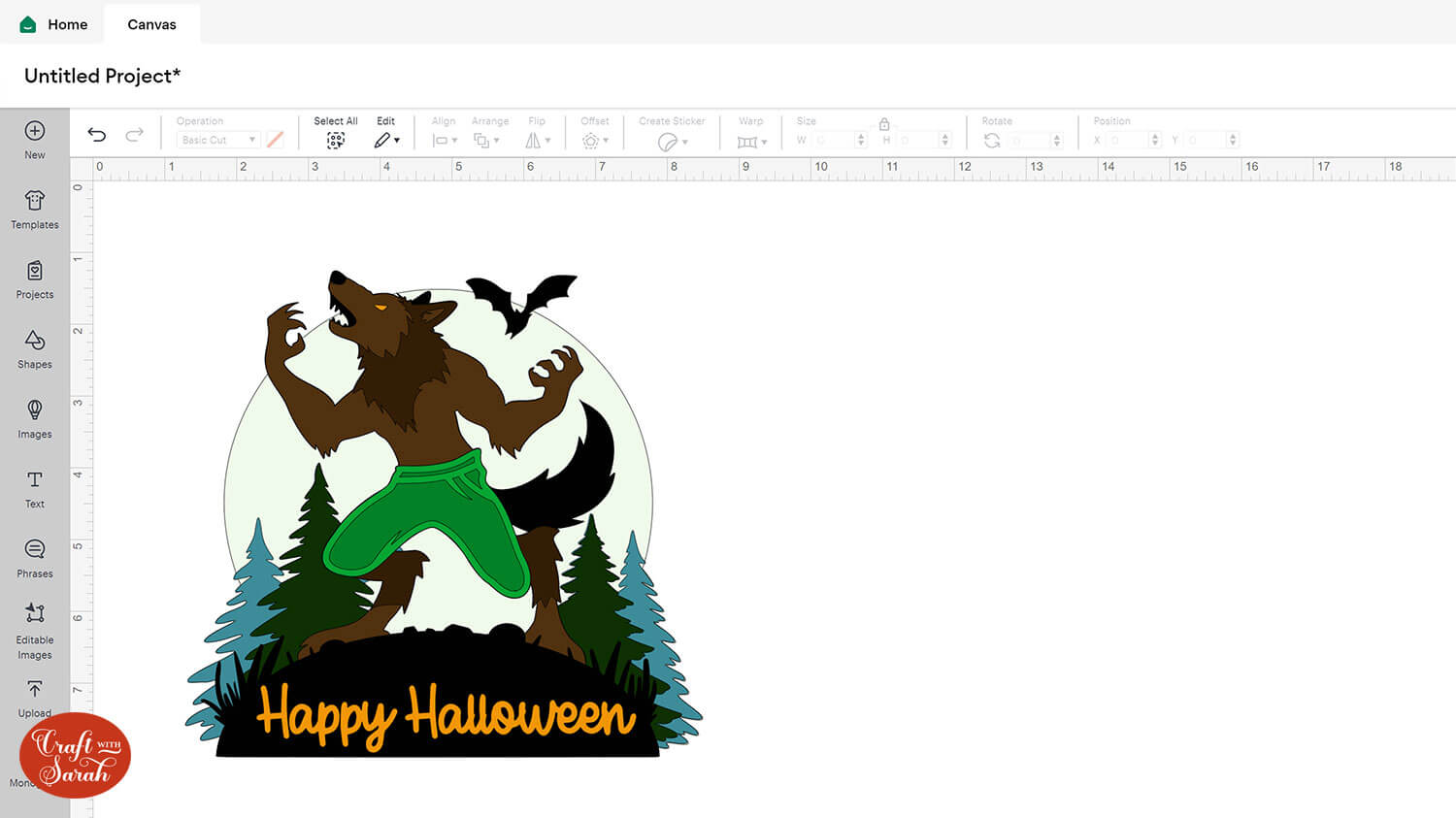 HCC 2024 Day 04: Werewolf Layered Design - Craft with Sarah