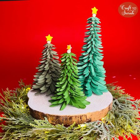 CCC 2024 Day 04: 3D Christmas Trees - Craft with Sarah