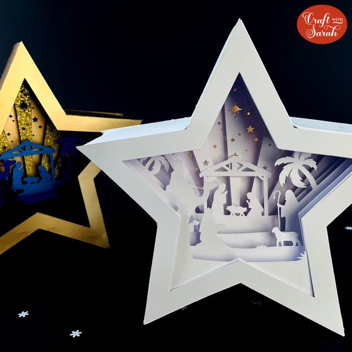 CCC 2024 Day 13: Light-Up Nativity Star Frame - Craft with Sarah