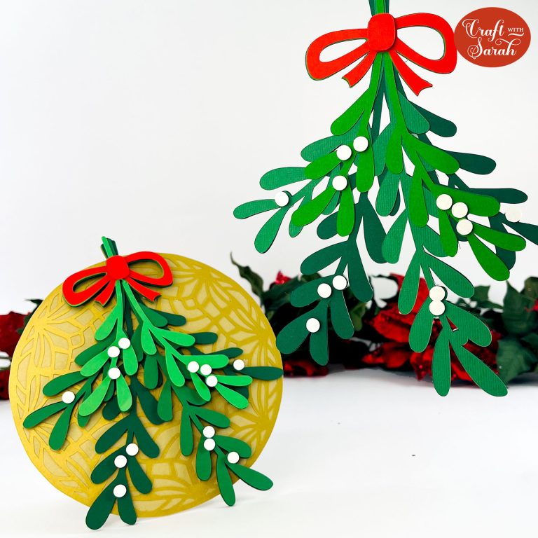 CCC 2024 Day 14: Mistletoe Layered Design - Craft with Sarah