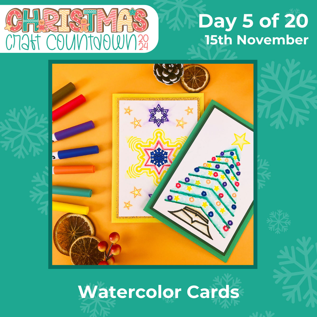 CCC 2024 Day 05: Watercolor Cards - Craft with Sarah