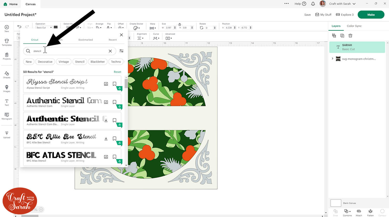 CCC 2024 Day 15: Christmas Monogram Shadow Box - Craft with Sarah
