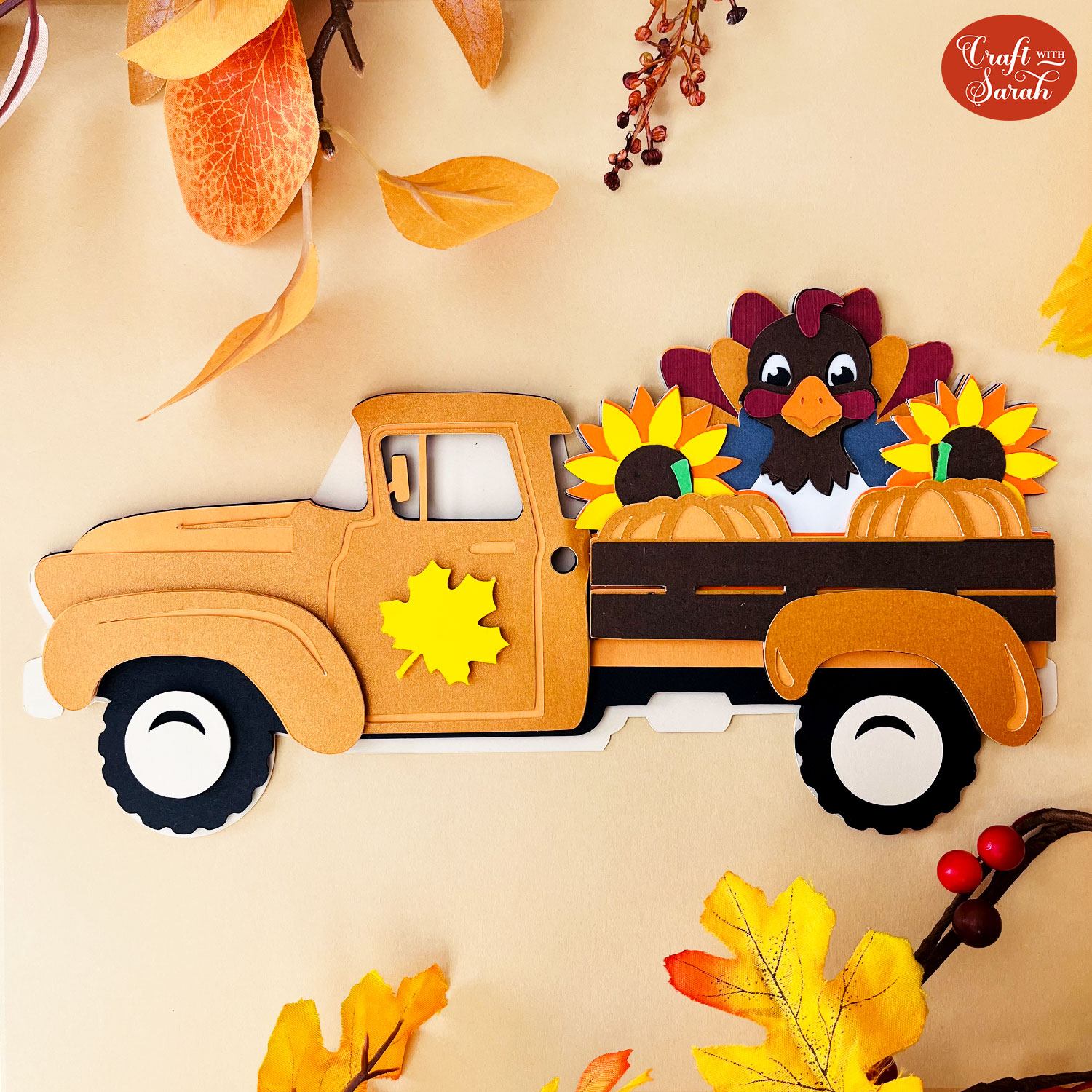Thanksgiving Truck with Turkey 🦃 - Craft with Sarah