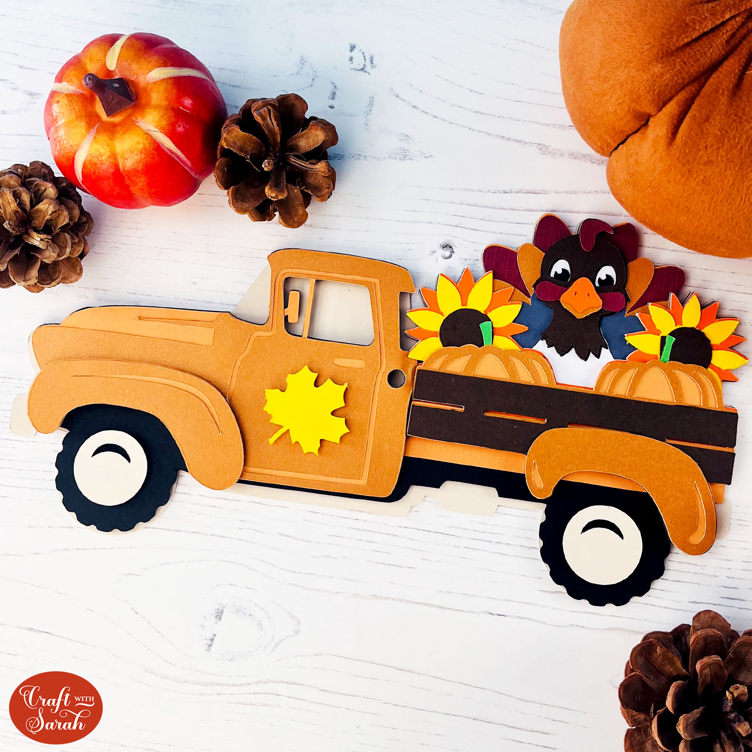 Thanksgiving Truck with Turkey 🦃 - Craft with Sarah