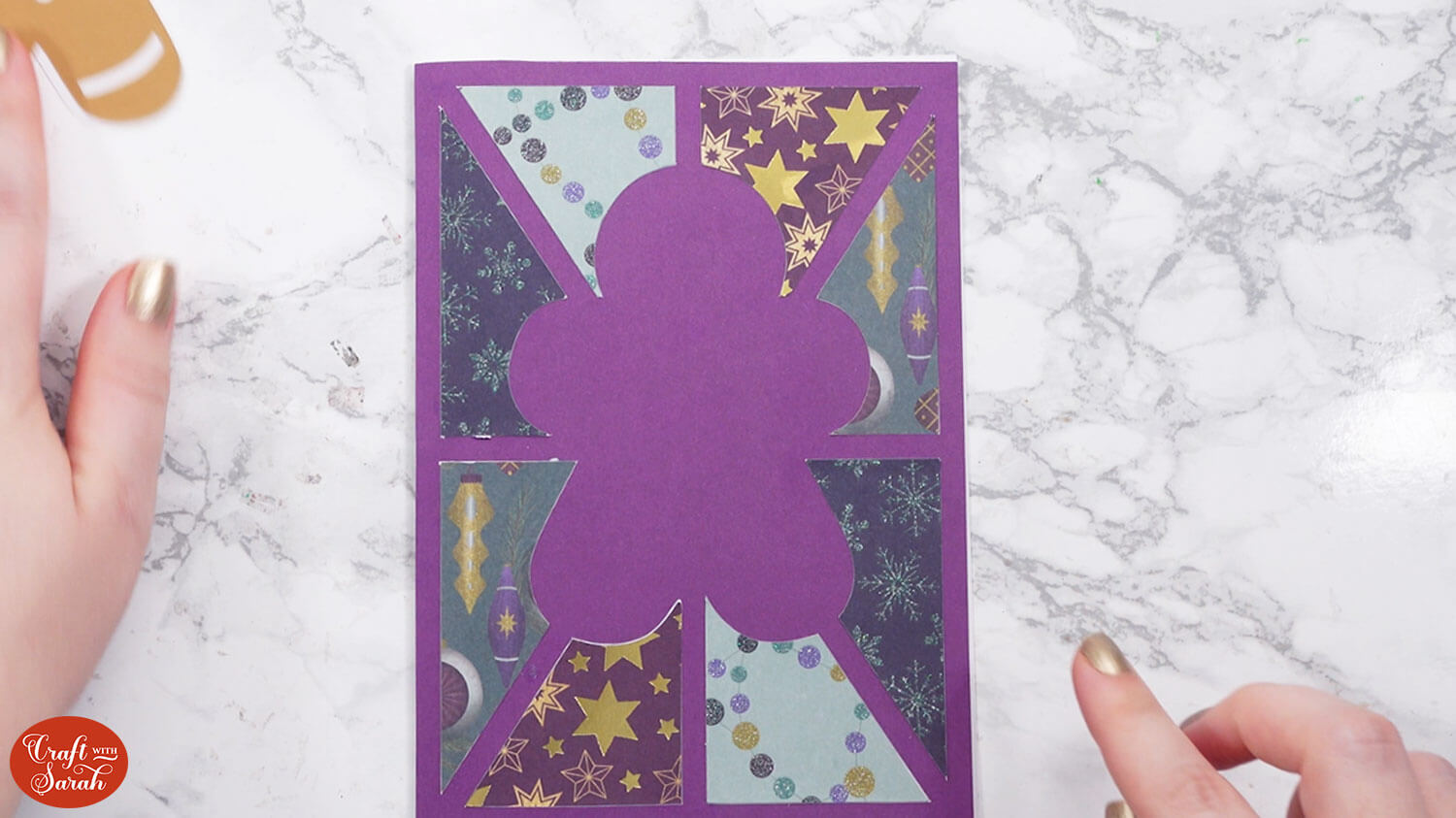 Easy Christmas Cards to Make ️ Fractured Card SVGs - Craft with Sarah