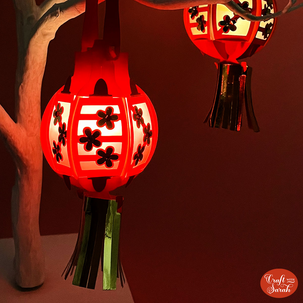 3D Chinese Lantern Craft for Lunar New Year 🏮 - Craft with Sarah