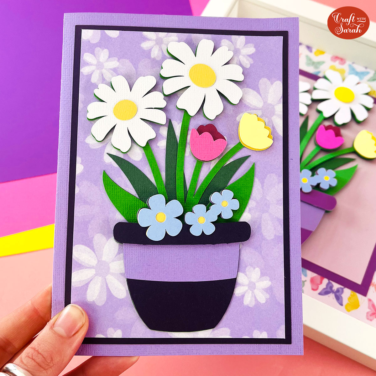 DIY Flower Pot Craft 🌸 Free Flowers for All Occasions! - Craft with Sarah